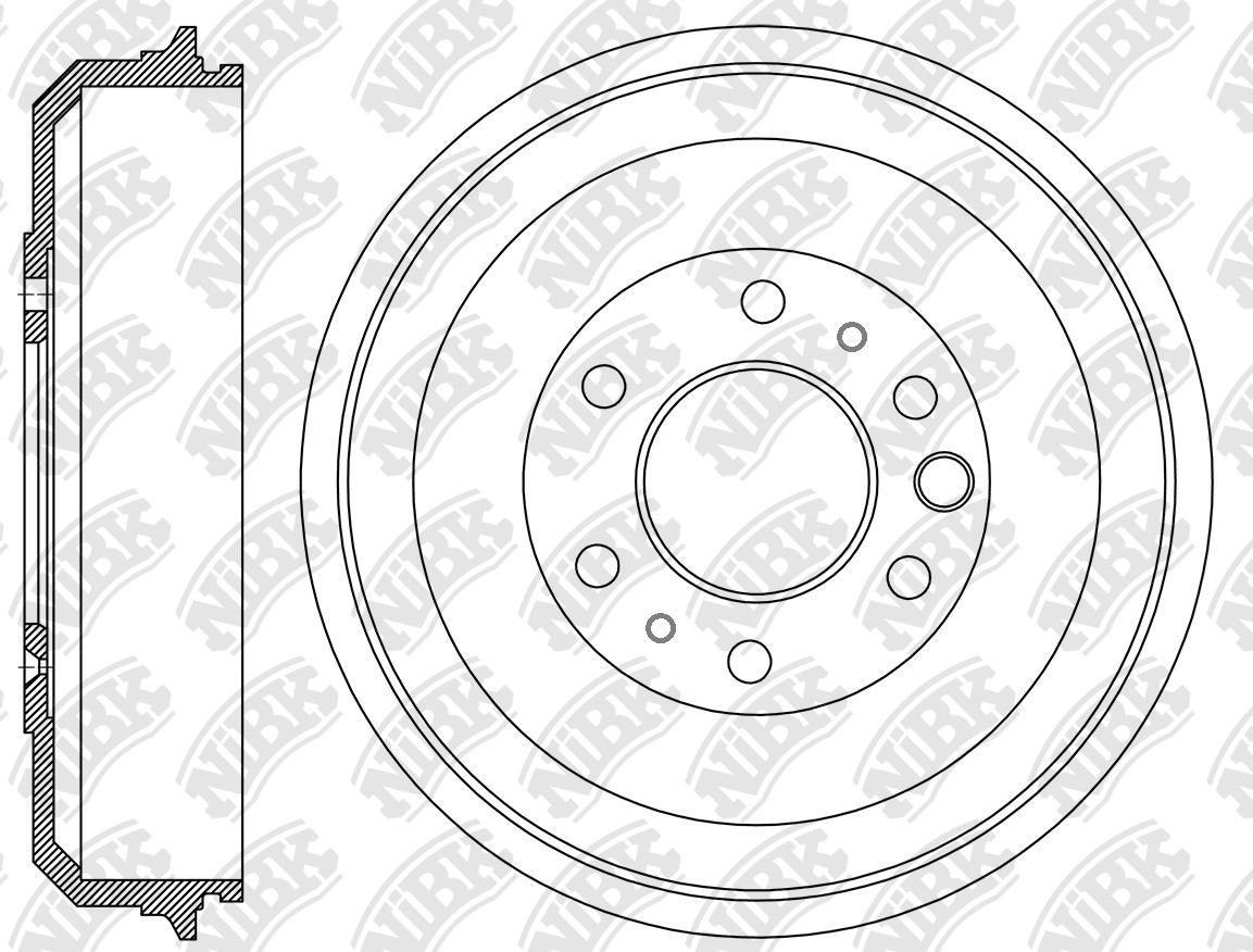NiBK Brakes:: Application Cross Reference and Image for NiBK : DRUM ...